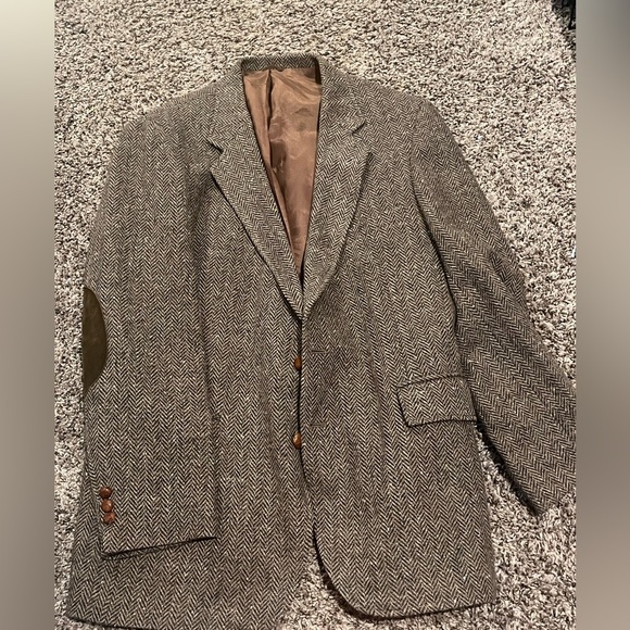 Suits & Blazers | Twead Brown Mens Blazer With Shoulder Pads | Poshmark